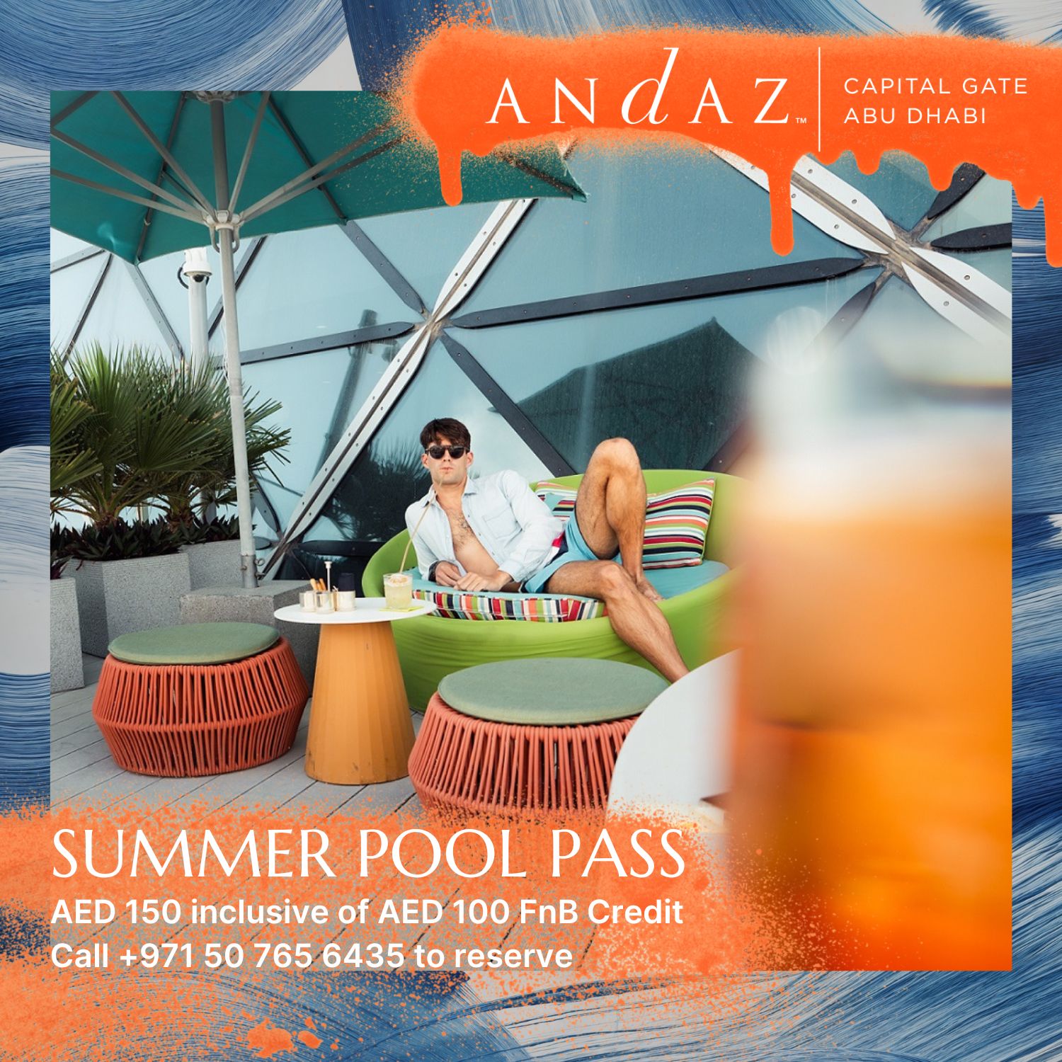 Summer Pool Pass on Friday 19th September 2025 in Andaz Capital Gate